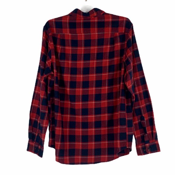 Goodfellow & Co | Shirts | Goodfellow Plaid Flannel Soft Red Button Up ...